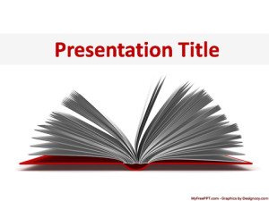 Free Open Book PowerPoint Template - Download Free PowerPoint PPT