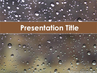 Free Raindrops Background PowerPoint Template - Download Free ...