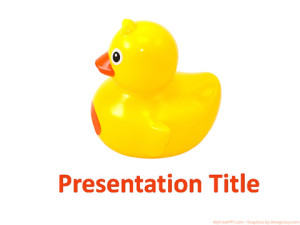 Rubber Duck PowerPoint Template - Download Free PowerPoint PPT