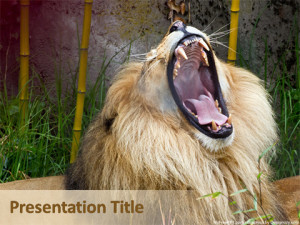 Lion PowerPoint Template - Download Free PowerPoint PPT