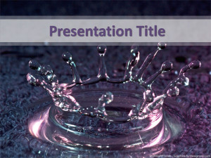 Free Water Drops PowerPoint Templates - MyFreePPT.com