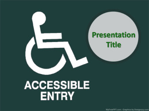 Free handicapped PowerPoint Templates - MyFreePPT.com