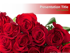 Free Red Roses PowerPoint Template - Download Free PowerPoint PPT