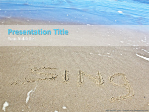 Singing PowerPoint Template - Download Free PowerPoint PPT