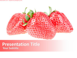 Strawberry Template - Download Free PowerPoint PPT