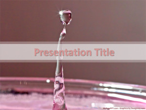 Free Water Drop PowerPoint Template - Download Free PowerPoint PPT