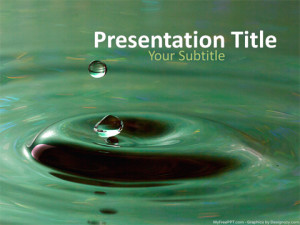Free Water Ripple PowerPoint Template - Download Free PowerPoint PPT