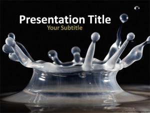 Free Water Splash Effect PowerPoint Template - Download Free PowerPoint PPT