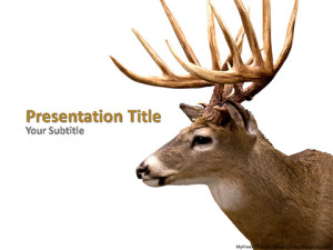 Reindeer PowerPoint Template - Download Free PowerPoint PPT