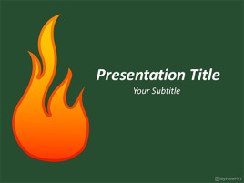 Free Flame PowerPoint Template - Download Free PowerPoint PPT