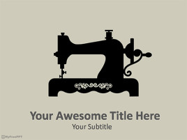 Free Sewing PowerPoint Template - Download Free PowerPoint PPT