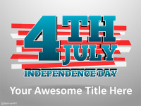 Free 4th of July Greeting PowerPoint Template - Download Free ...