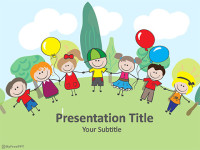 Free Children's Day PowerPoint Template - Download Free PowerPoint PPT