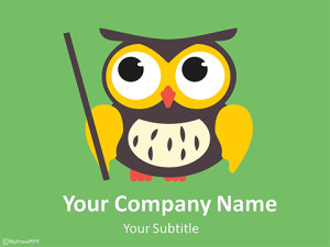 Free Comic Owl PowerPoint Template - Download Free PowerPoint PPT