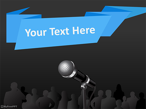 Singing Concert PowerPoint Template - Download Free PowerPoint PPT