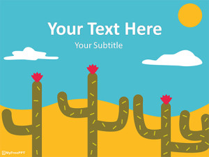 Free Cactus Plant PowerPoint Templates - MyFreePPT.com