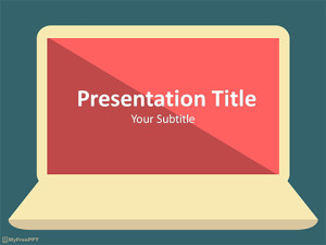 Free Laptop PowerPoint Template - Download Free PowerPoint PPT