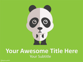 Free Panda Bear PowerPoint Template - Download Free PowerPoint PPT