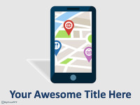 Mobile Map PowerPoint Template - Download Free PowerPoint PPT
