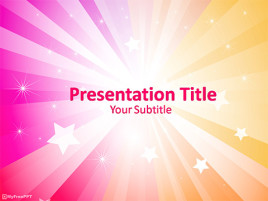Free Shiny Sunburst PowerPoint Template - Download Free PowerPoint PPT