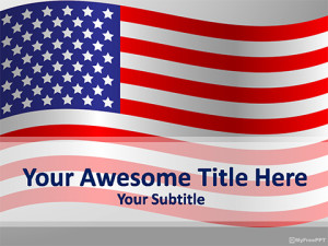 Free American Flag PowerPoint Templates - MyFreePPT.com