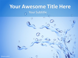 Free Water Themed PowerPoint Template - Download Free PowerPoint PPT