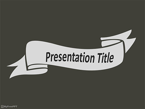 Free Ribbon Banner PowerPoint Templates - MyFreePPT.com