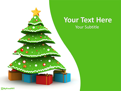 Free 3d Christmas Tree PowerPoint Template - Download Free PowerPoint PPT