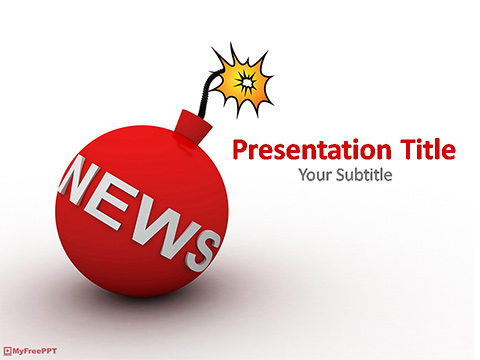 Free Breaking News PowerPoint Templates - MyFreePPT.com