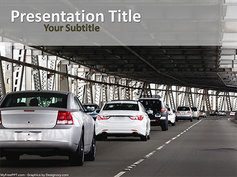 Free Tunnel Traffic PowerPoint Template - Download Free PowerPoint PPT