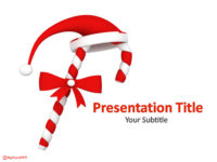 Free Christmas Candy Cane PowerPoint Template - Download Free ...