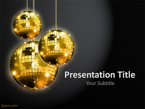 Free Glitter PowerPoint Templates - MyFreePPT.com