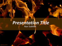 Free Fire Flames PowerPoint Template - Download Free PowerPoint PPT