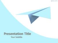 Free Paper Plane Toy PowerPoint Template - Download Free PowerPoint PPT