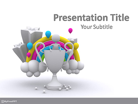 Free Success Celebration PowerPoint Template - Download Free PowerPoint PPT
